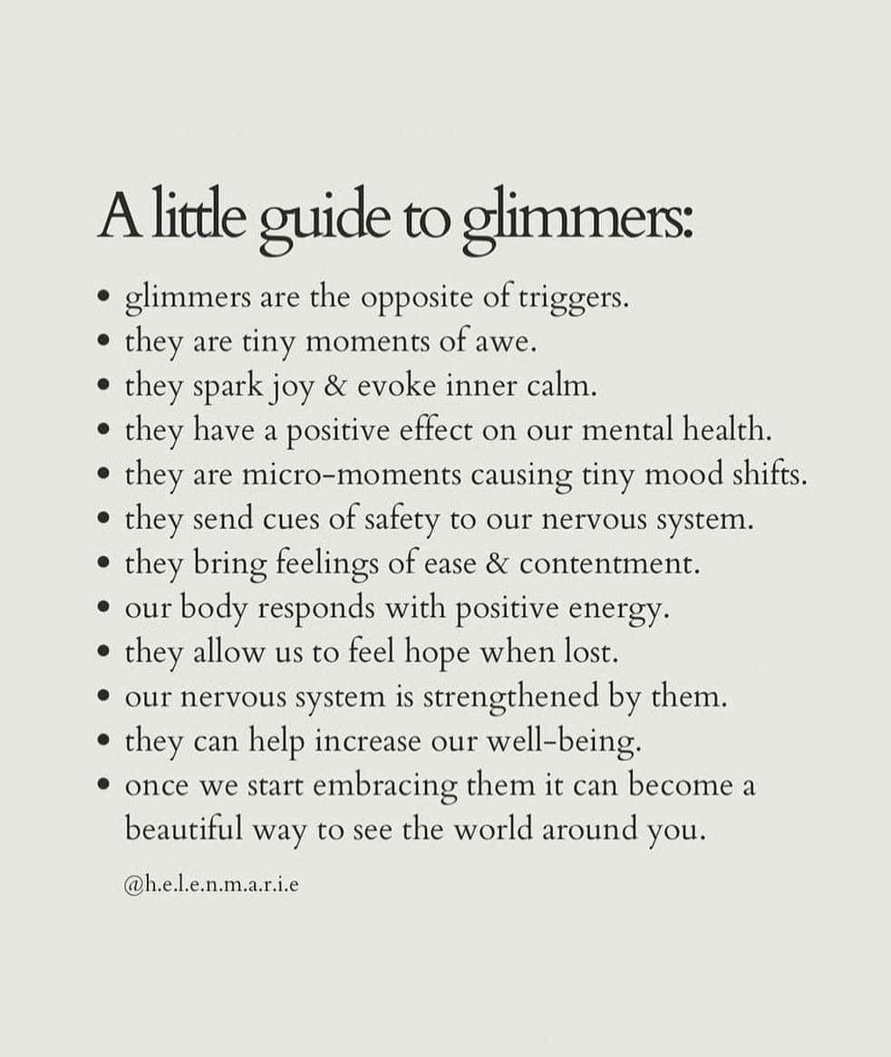 Glimmers - Actually Autistic Adult